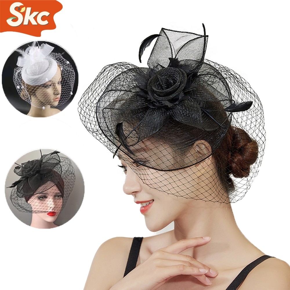 Jual Jepit Jala Fascinator Topi Jaring Hiasan Rambut Kepala Untuk Pesta ...