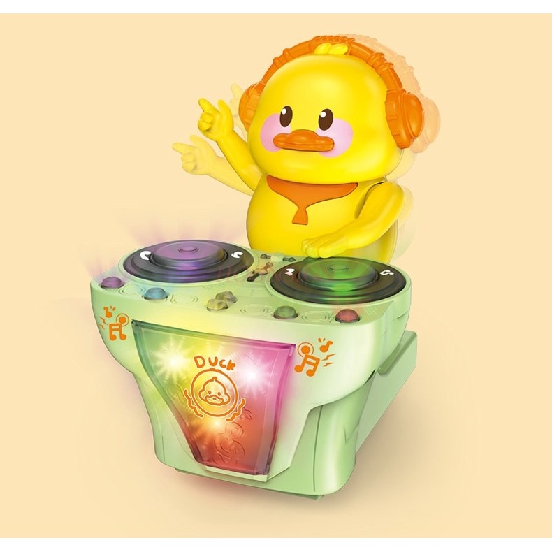 Jual Playing Disc Little Yellow Duck Electric DJ Swinging Dance Duck ...