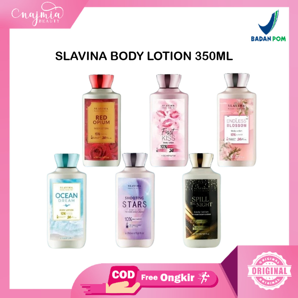 Jual Najmia Ofc SLAVINA Body Lotion Series 350ml l BodyLotion by Nagita ...