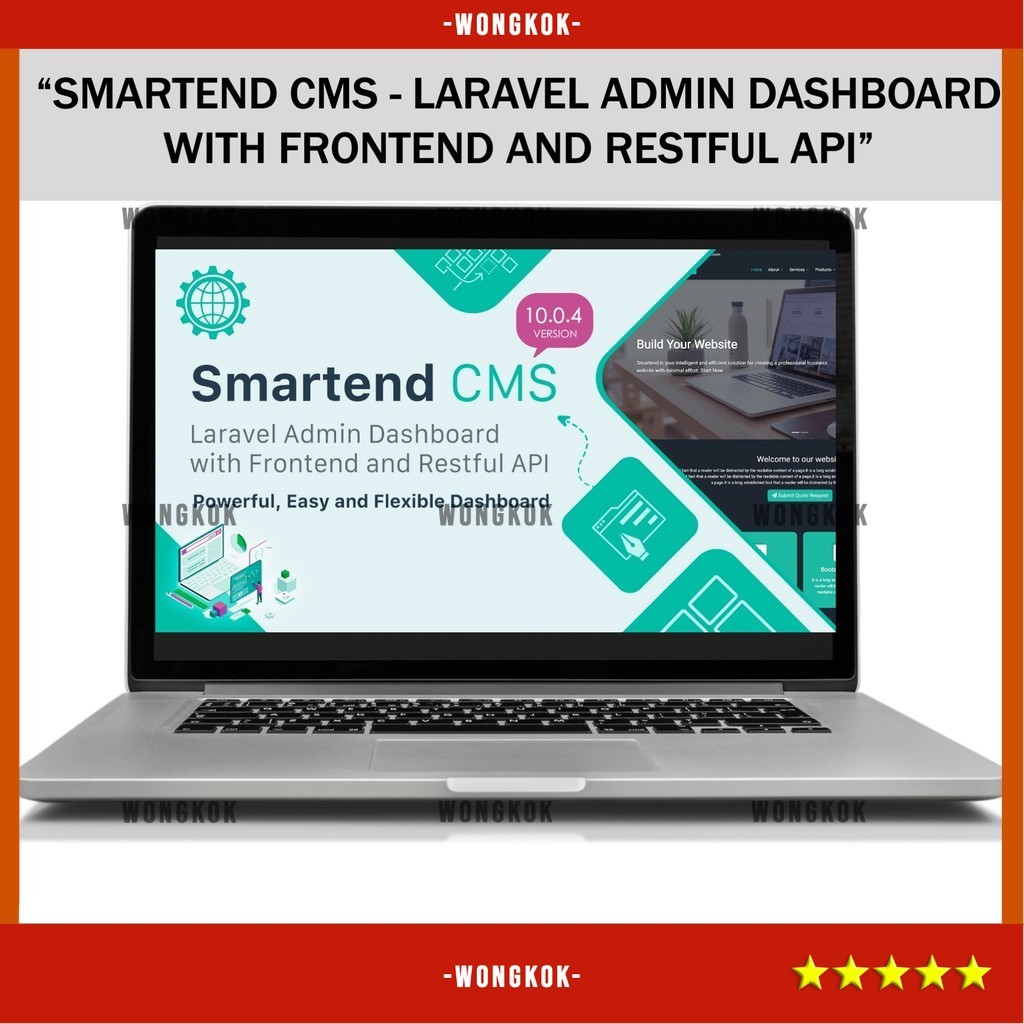 Jual SOURCE CODE APLIKASI WEB SMARTEND CMS - LARAVEL ADMIN DASHBOARD WITH FRONTEND AND RESTFUL ...