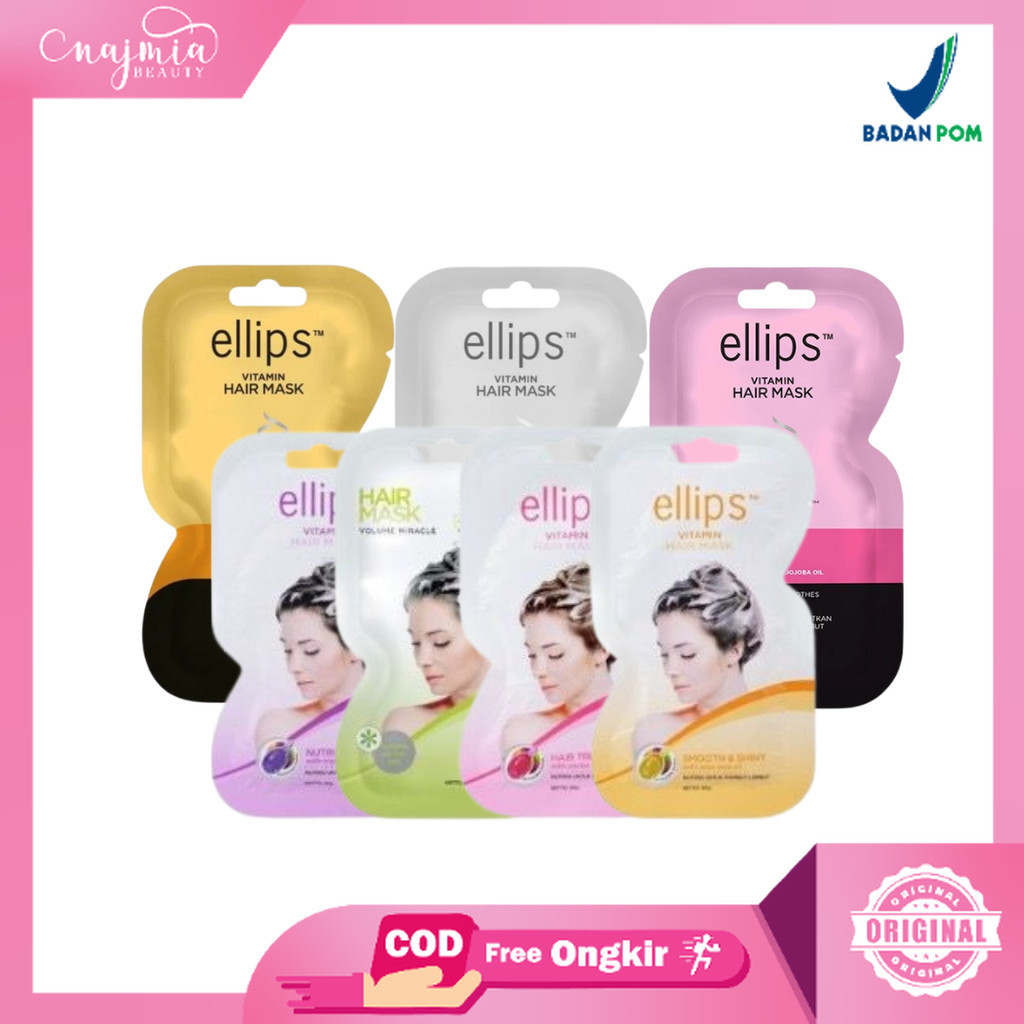 Jual Najmia 3 (Beli 2 lbh murah) ELLIPS HAIR MASK with (Pro-Keratin ...
