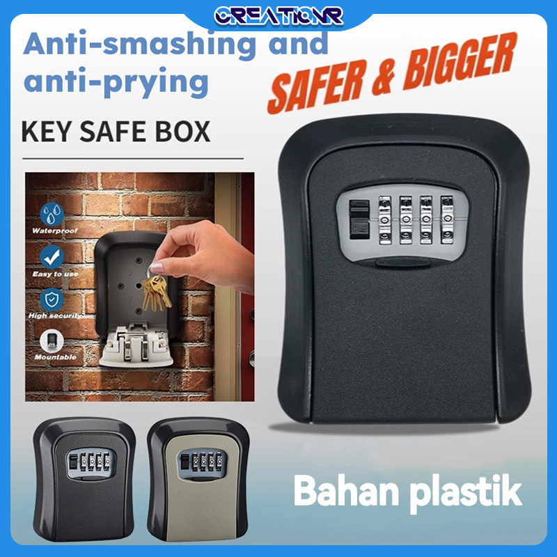 Jual Key Safe Box 4 Digit/Kotak Kunci Dinding Tahan Air/Brankas ...