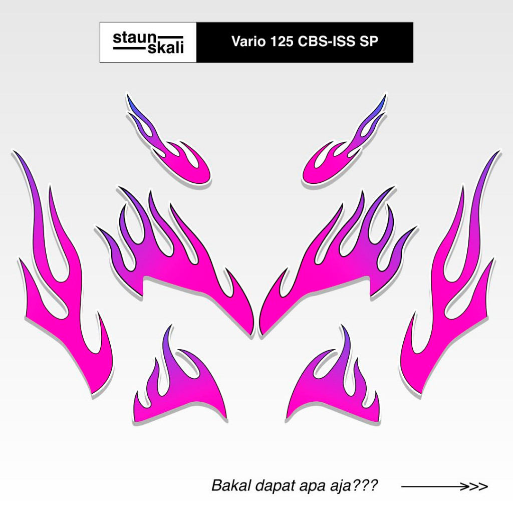 Jual Striping Vario 125 New 2023 Variasi (10) CBS ISS SP Api Hot Wheels ...