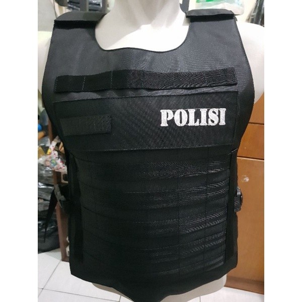 Jual Rompi motor|Rompi angin|Rompi bodyvest POLISI hitam|Rompi tactical ...
