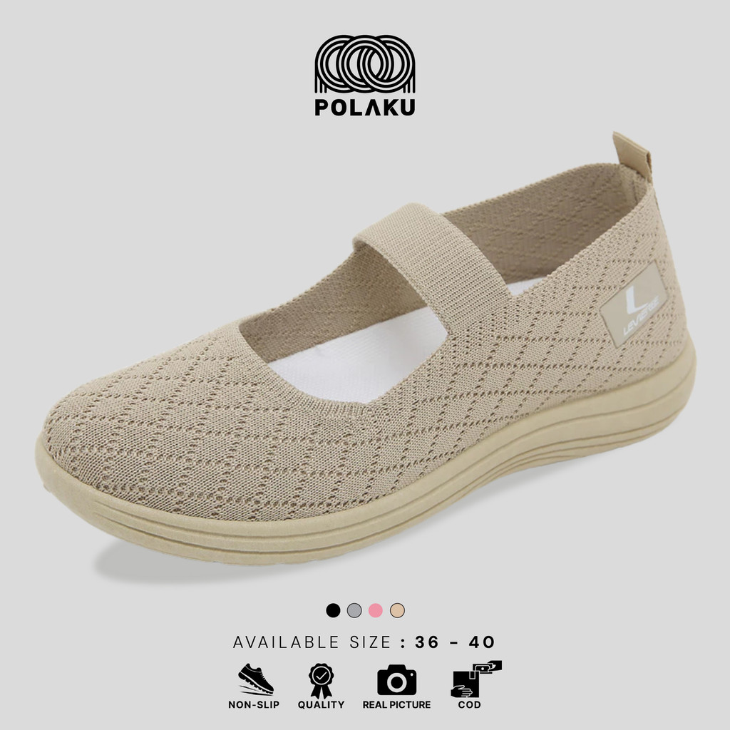 Jual PLK FREE BOX LV0143 Sepatu Slip On Wanita Rajut Sepatu Wanita ...