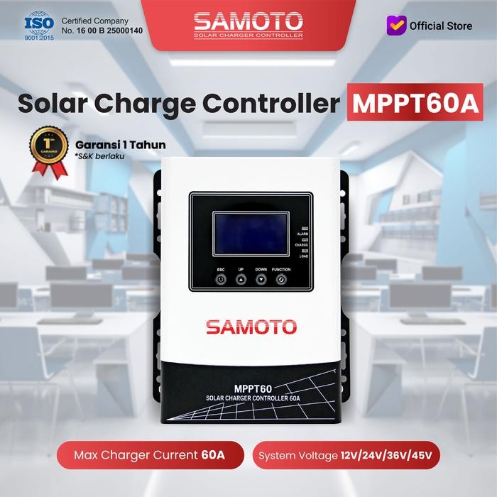 Jual SAMOTO Solar Charge Controller MPPT60 60A SCC PV Solar Panel ...