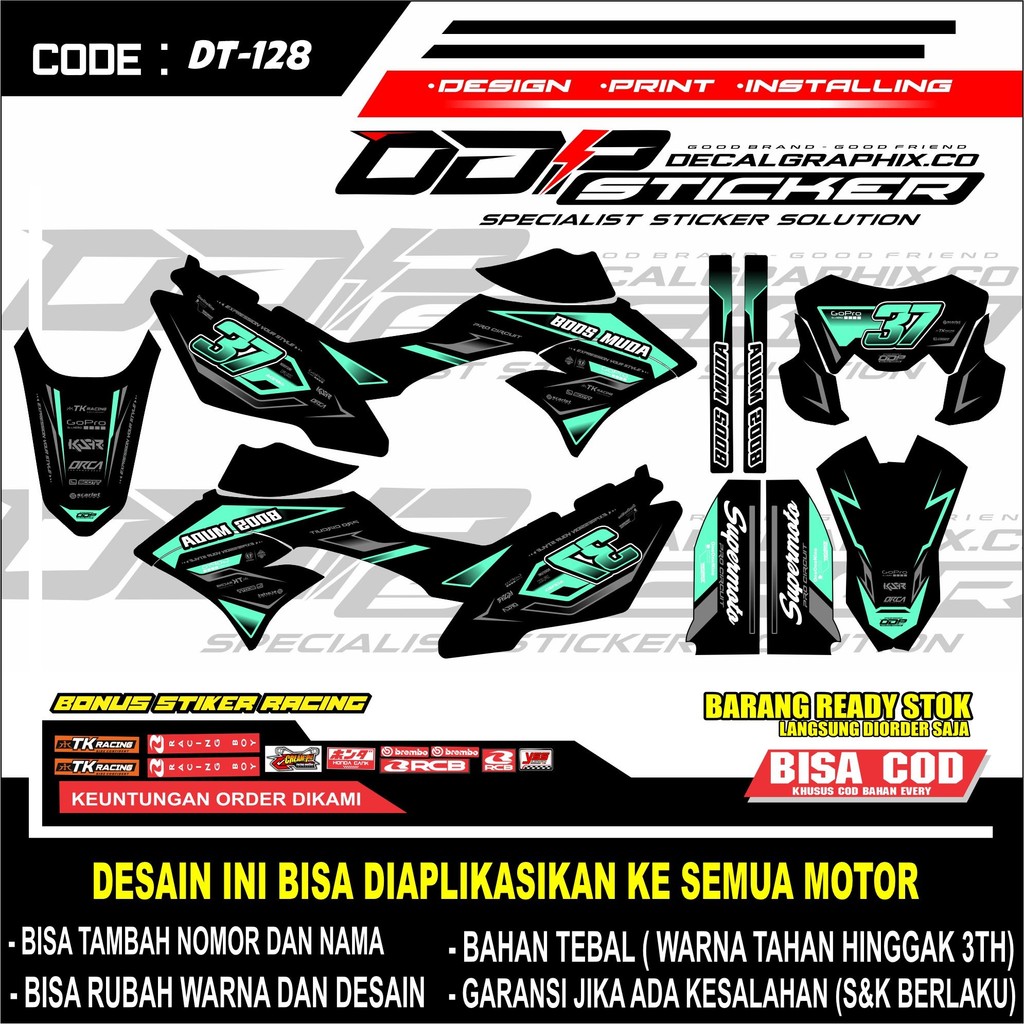 Jual Decal Sticker Fullbody KAWASAKI D-TRACKER 150 KLX 150 KLX GORDON ...