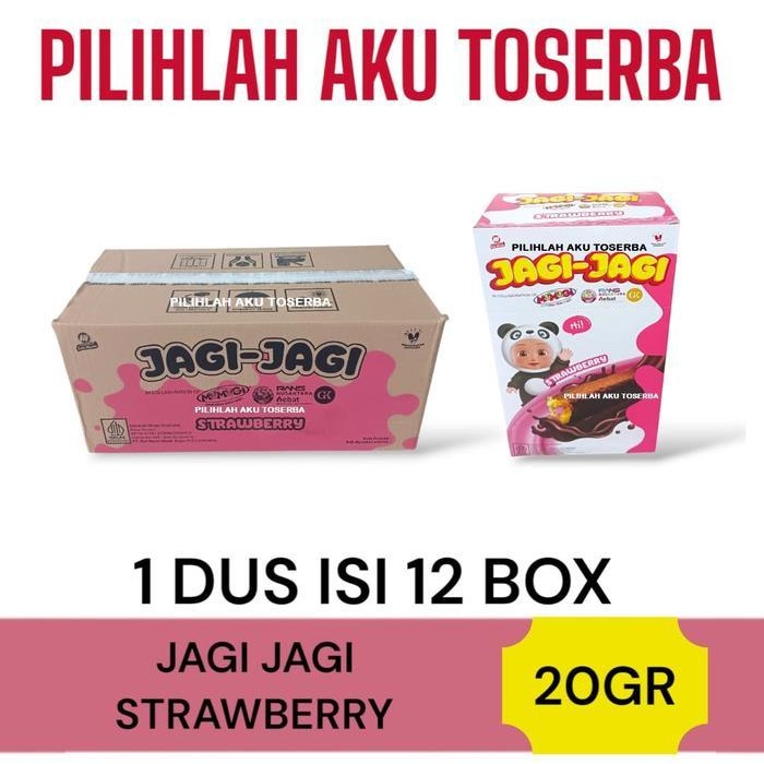 Jual Momogi JAGI-JAGI STRAWBERRY 20 gram - ( HARGA 1 DUS ) | Shopee ...