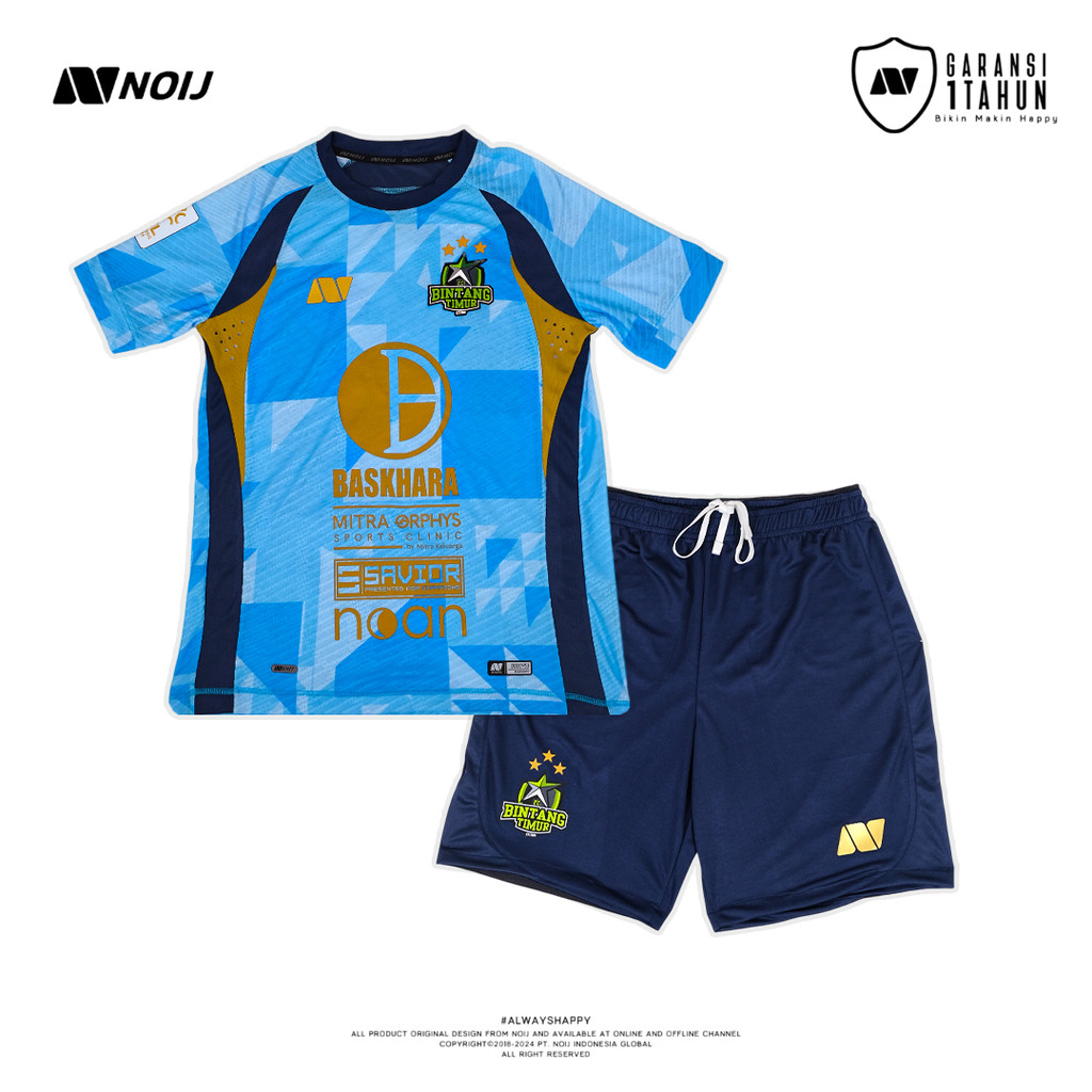Jual Noij Kaos Jersey Olahraga Set Match BTS 24/25 - Sky Blue | Shopee ...