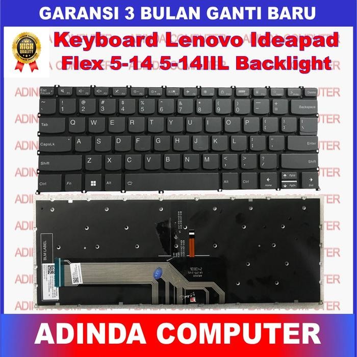 Jual Keyboard Lenovo Ideapad 5-14IIL V14 G2 alc V14 G2 itl V14 G3 aba ...