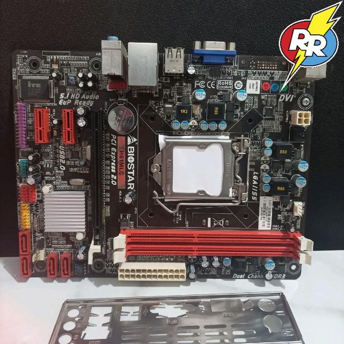 Jual Motherboard Biostar H61 Socket 1155 H61MLC support sandy dan ivy ...