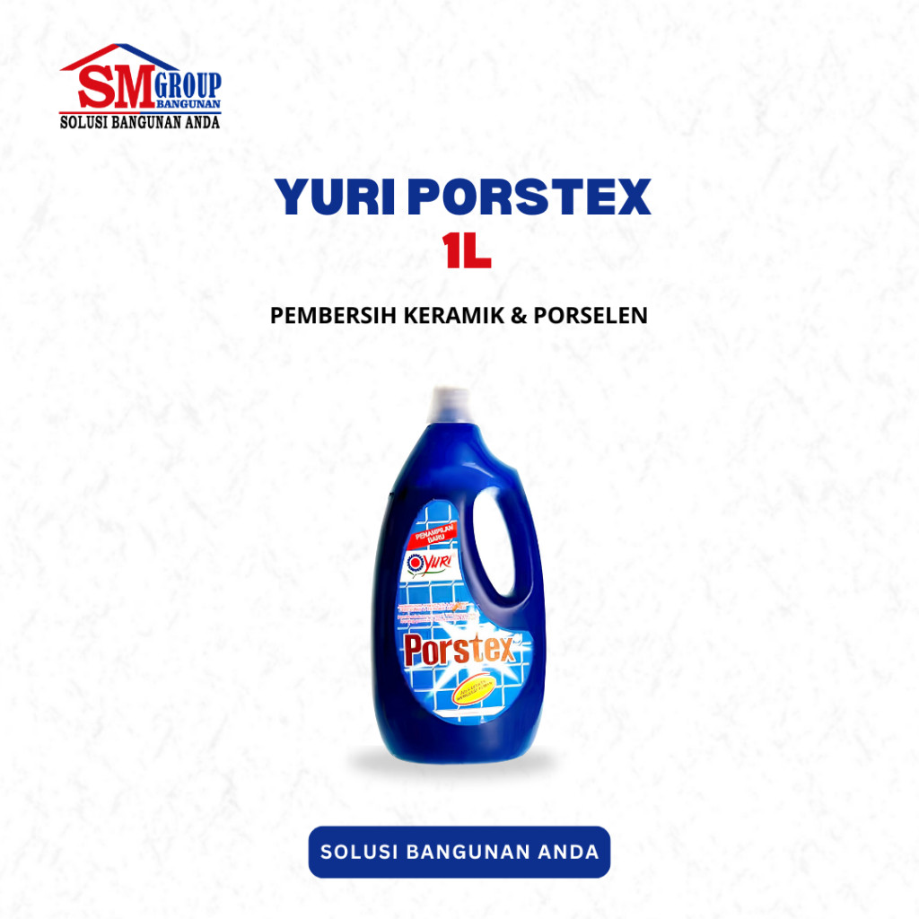 Jual YURI PORSTEX Cairan Pembersih Keramik & Porselen Ukuran 1 Liter ...