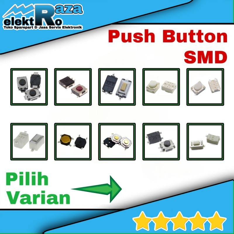 Jual Push Button SMD Micro Tombol Switch Saklar On Off SMD Kecil 2pin ...