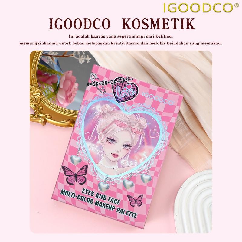 Jual IGOODCO 37 Colors Blush Powder Enhances Face Eye Shadow Pearl ...