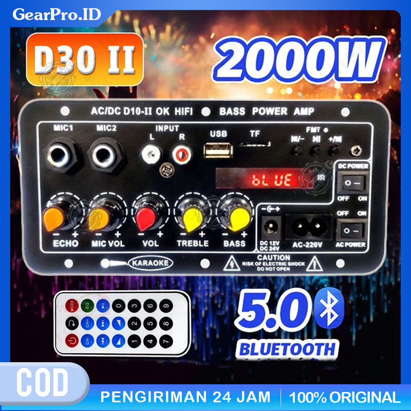 Jual [Kirim Sekarang] D10 II 2000W Amplifier board Tampilan digital ...