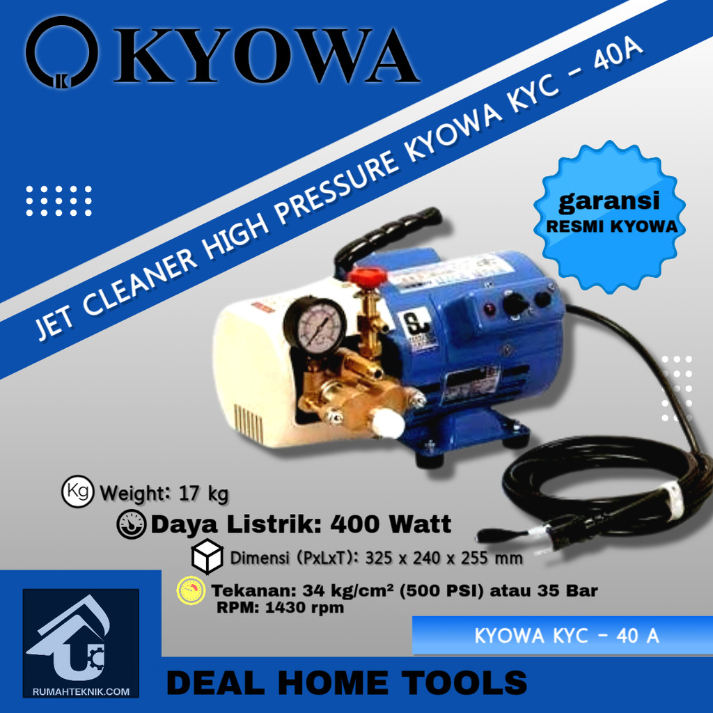 Jual JET CLEANER HIGH PRESSURE KYOWA KYC - 40A | MESIN PEMBERSIH AC TEKANAN TINGGI KYOWA KYC ...