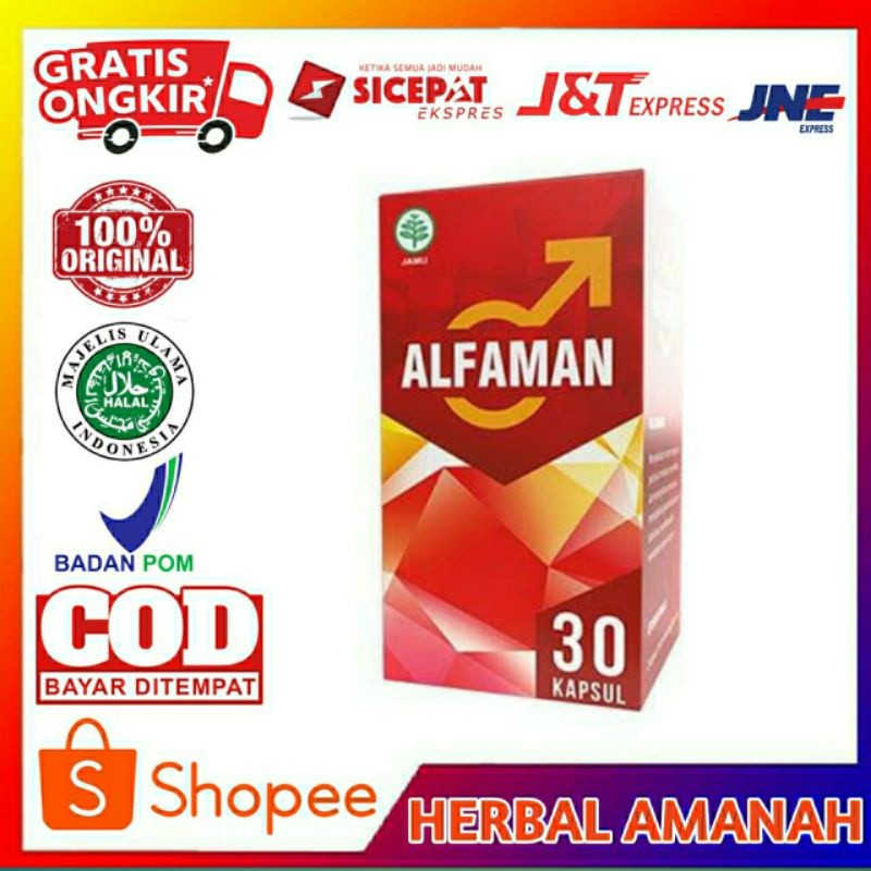 Jual Obat Alfaman Suplement Untuk Pria 30 Kapsul Original | Shopee ...