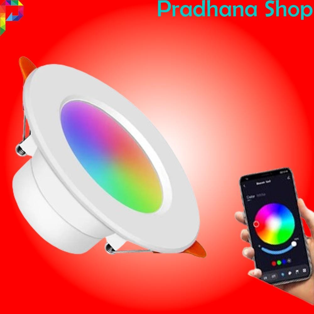 Jual Lampu Downlight Lampu Sorot Plafon LED Warna Warni Bluetooth Tuya 10W RGB CW | Shopee Indonesia