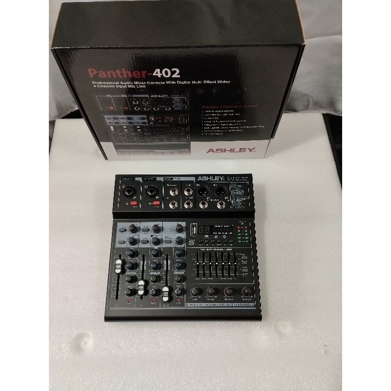 Jual Mixer Ashley panther 402 mikser ashley panther402 4channel bluetooth original | Shopee ...