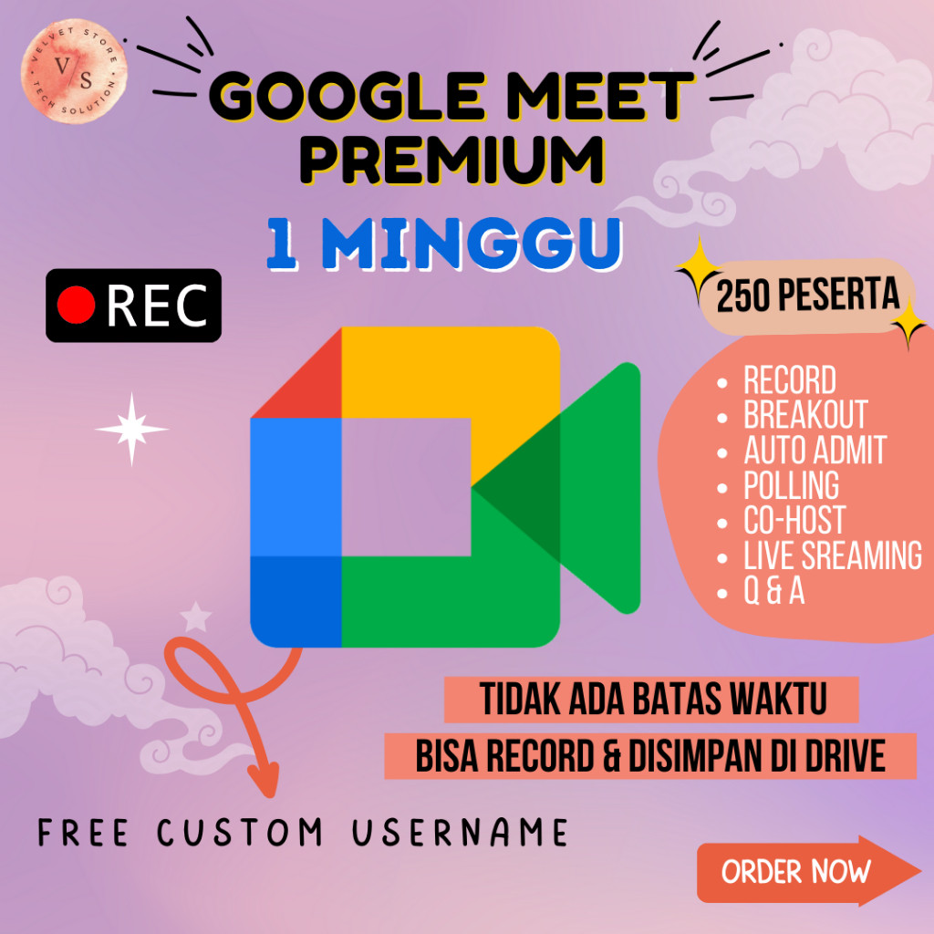 Jual Google Meet 1 Minggu Bisa Record Unlimited Duration Gmeet Full ...