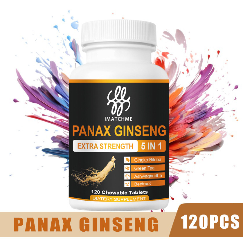 Jual iMATCHME Korean Red Panax Ginseng Chewable Tablets + Ginkgo Biloba ...
