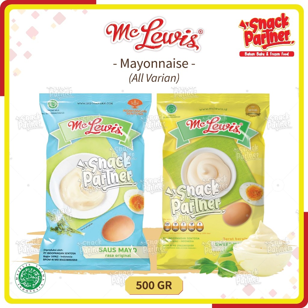 Jual MC LEWIS Mayonnaise 500 GR - Saos Saus Mayonaise Mayones ...