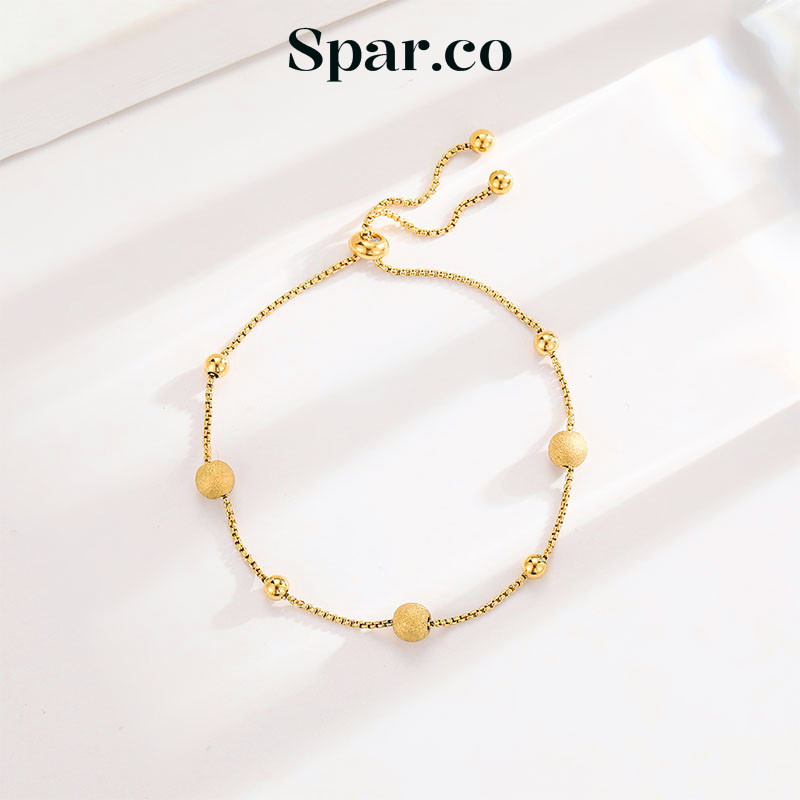 Jual Spar.co Gold Titanium Bracelet - Gelang Serut Kecil Titanium ...