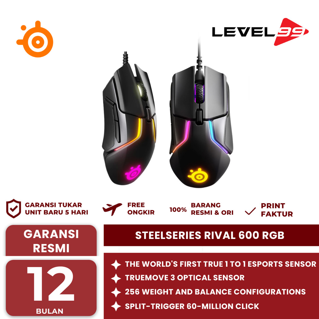 Jual Steelseries Rival 600 RGB - Gaming Mouse | Shopee Indonesia