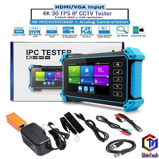 Jual IP Camera Tester IPC 5100 5200 Plus CCTV Tester 8MP AHD CVI TVI ...