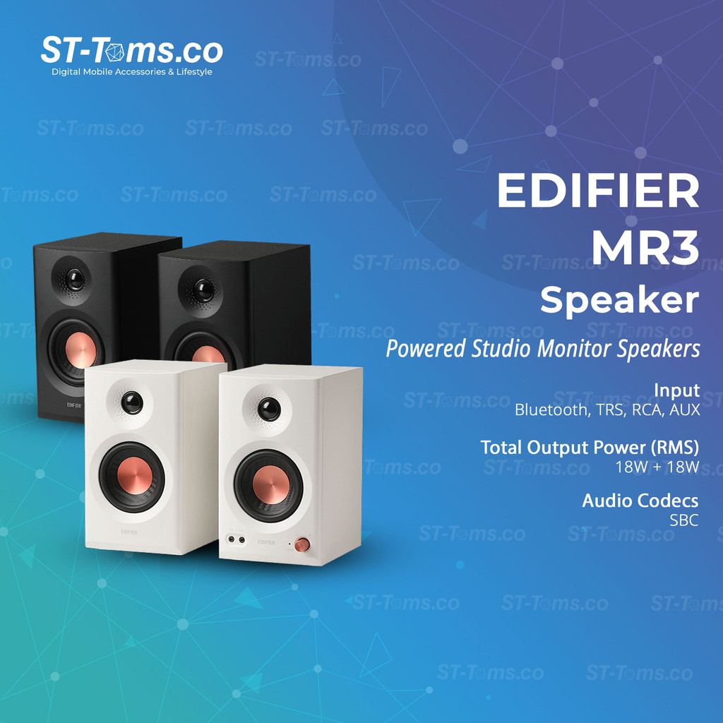 Jual Edifier MR3 / MR 3 Powered Studio Monitor Speakers Active Studio ...