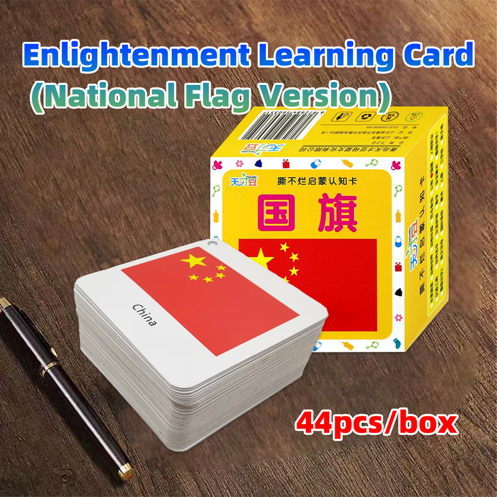 Jual 44pcs Konsep Flashcard Negara Anak Belajar Bendera Negara Dunia ...