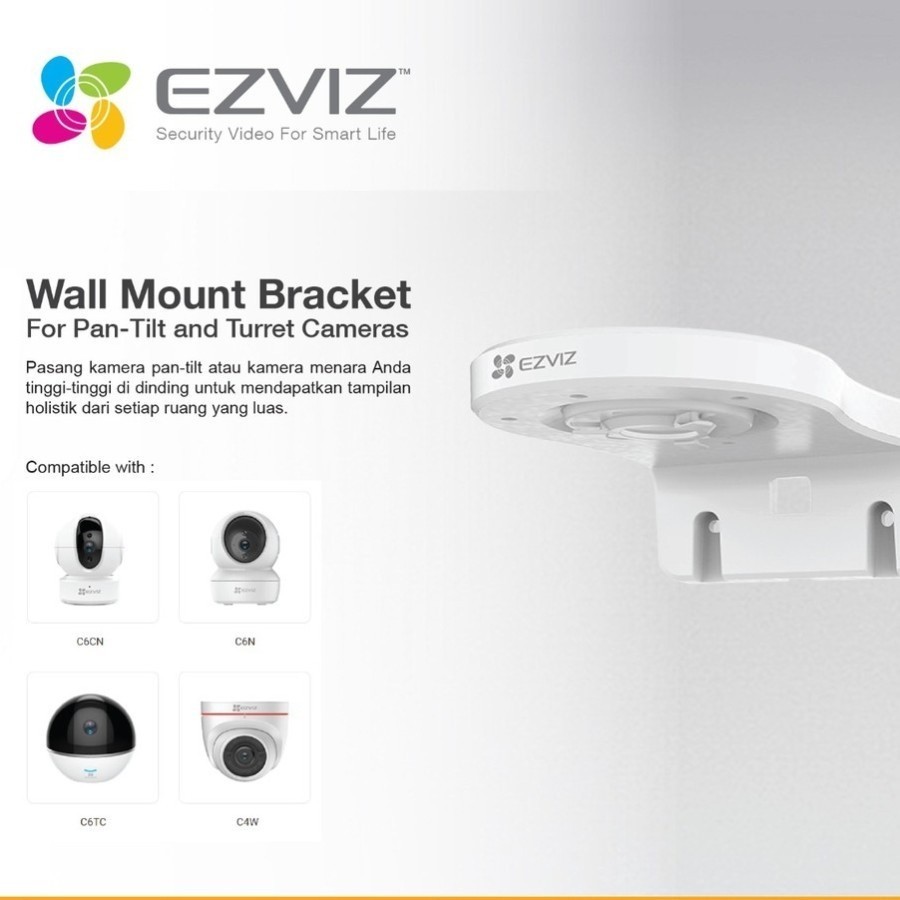 Jual Bracket Dinding CCTV Indoor Ezviz C6CN C6N TY1 C4W C6TC CMT Wall ...