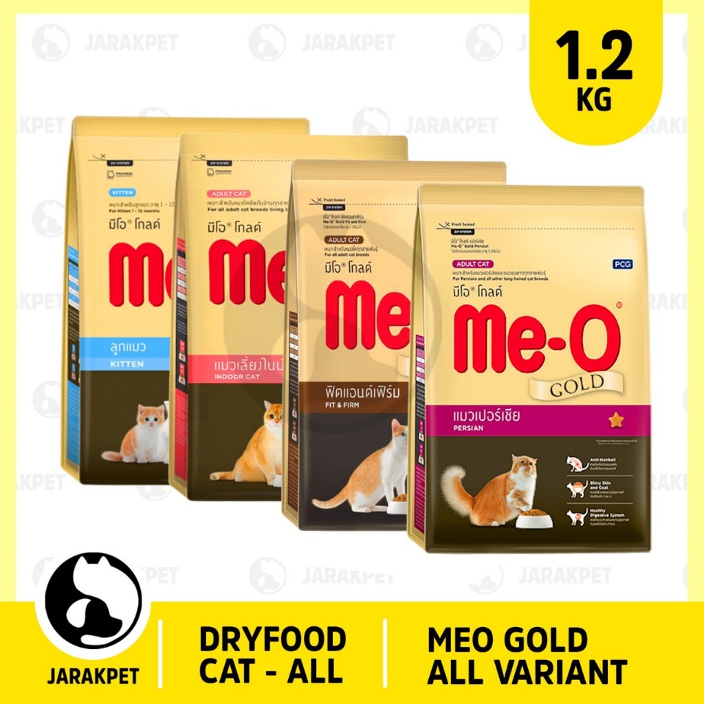 Jual Meo Gold Dryfood All Variant 1,2KG - Me-o Gold Dry Food Kitten ...