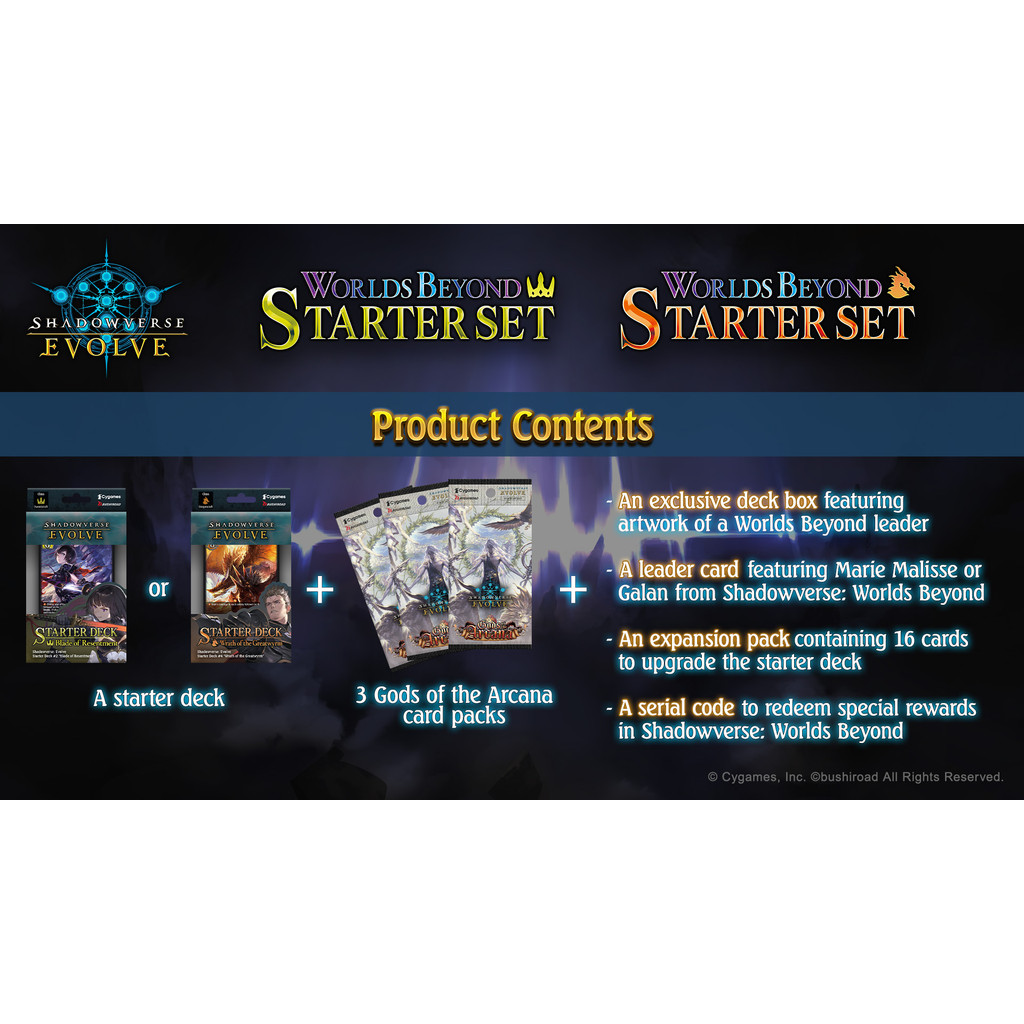 Jual Shadowverse Evolve Worlds Beyond Starter Set Marie Malisse Swordcraft | Shopee Indonesia