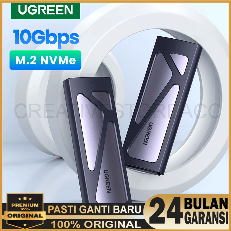 Jual UGREEN Enclosure Casing SSD M.2 NVME USB C Up to 10Gbps - 10902 ...