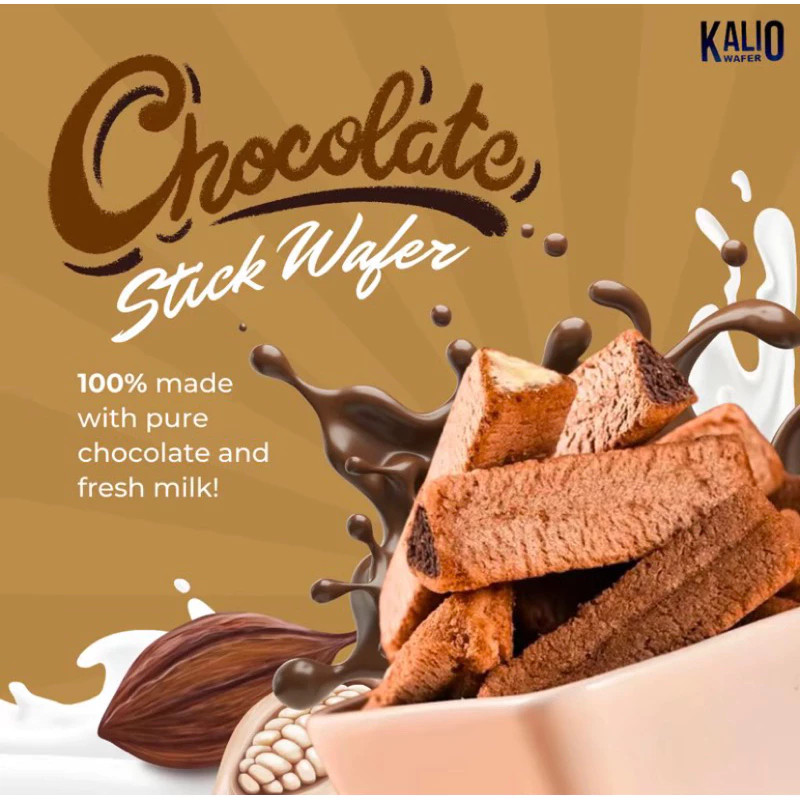 Jual Wafer KALIO / Snack Biskuit Coklat kalio Taiko stick/snack ...