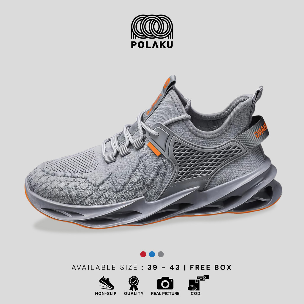 Jual PLK Bambam FREE BOX LV0440 Sepatu Sneakers Pria Sepatu Sport Pria Casual Keren | Shopee ...