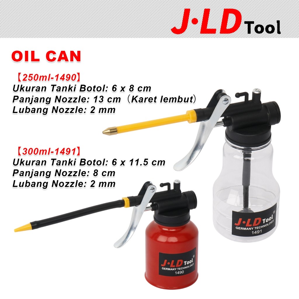 Jual JLD Oil Grease Gun 250ML/300ML Olican Kaleng Pompa Minyak Rantai ...