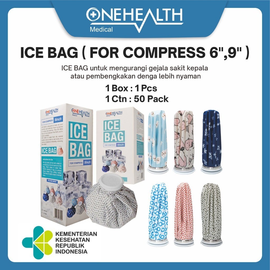 Jual Ice Bag Onehealth Kantong Alat Kompres Air Panas Dingin 9 Inch ...