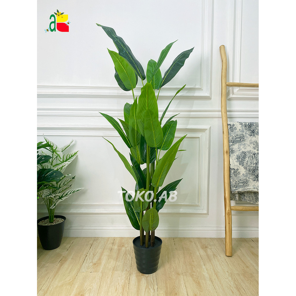 Jual POHON ARTIFICIAL BESAR TINGGI 150 CM DAUN PLASTIK SKYBIRD RB6093 ...