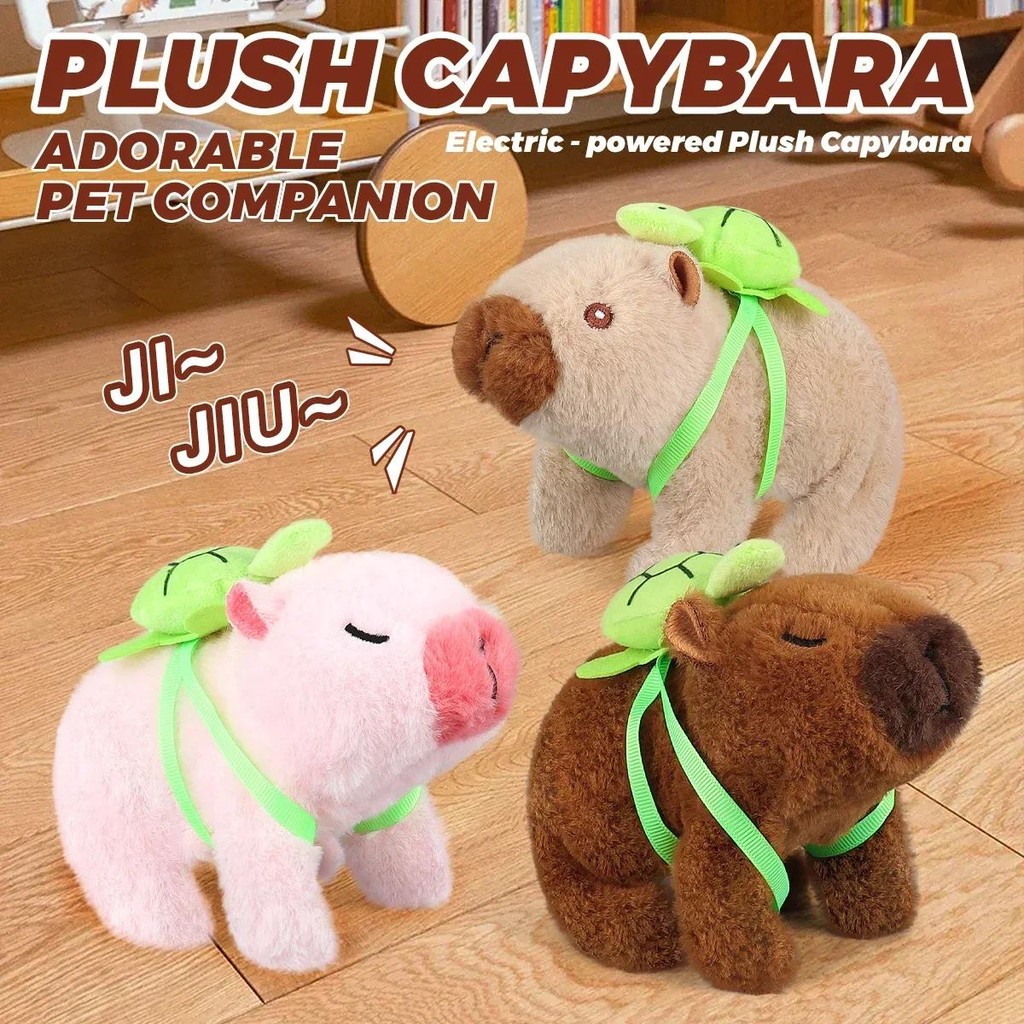 Jual capibaras peluche Kawaii Plush Simulation Electronic Pet Plush ...