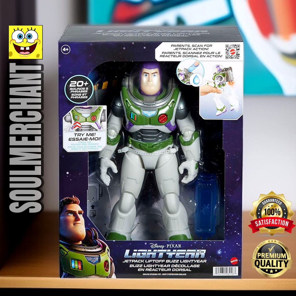 Jual Lightyear Jetpack Liftoff Buzz Lightyear Original Mattel Disney ...
