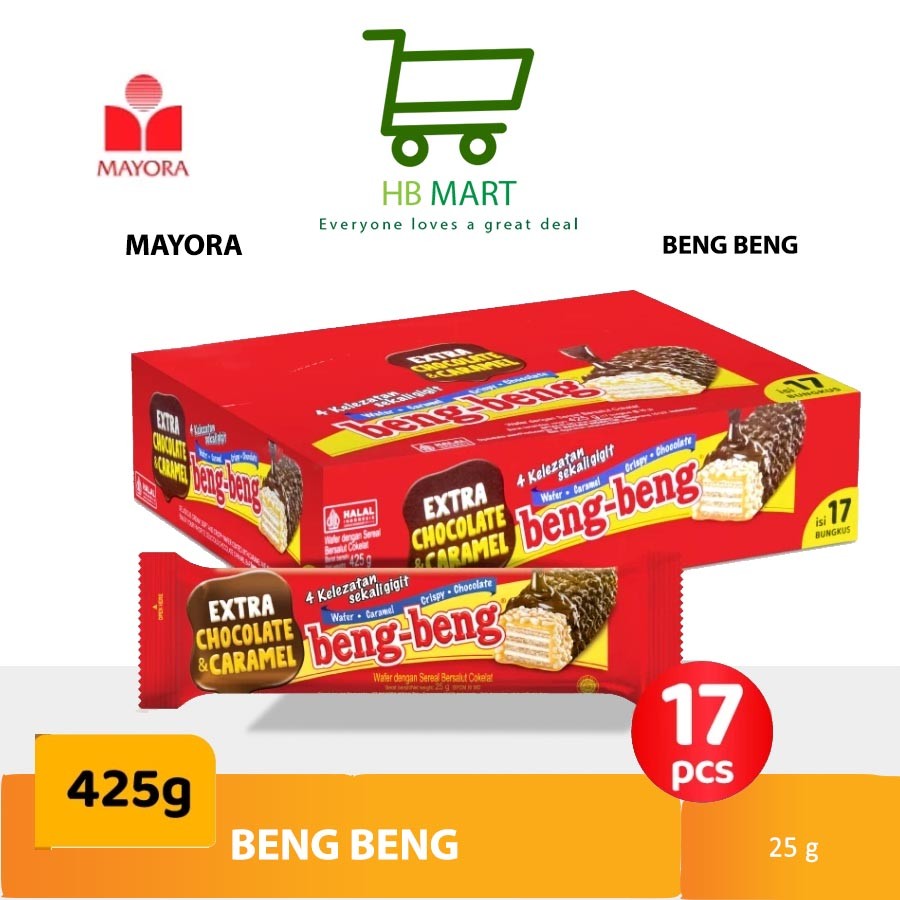 Jual KEMASAN BARU Beng Beng Chocolate Crosp Wafer isi 17 / Snack Beng ...