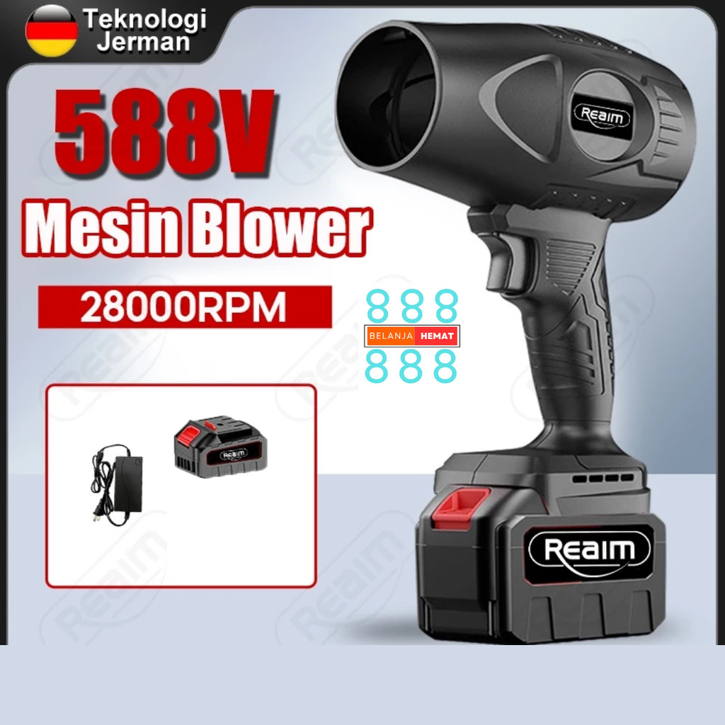 Jual Reaim Mesin Blower Mini Portable Cordless Baterai 599VF Baterai ...
