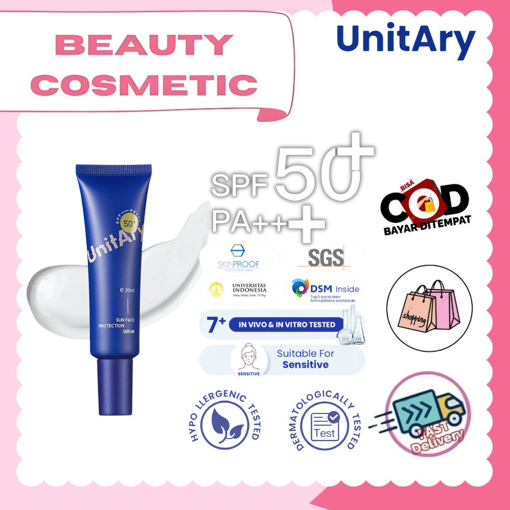 Jual UNITARY SUN FACE PROTECTION SERUM SPF 50+ PA+++ | Shopee Indonesia