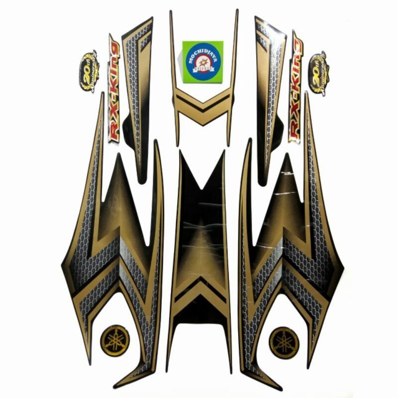 Jual STRIPING RX KING 2004 SE WARNA GOLD SATU SET EMBLEM RX KING SE ...