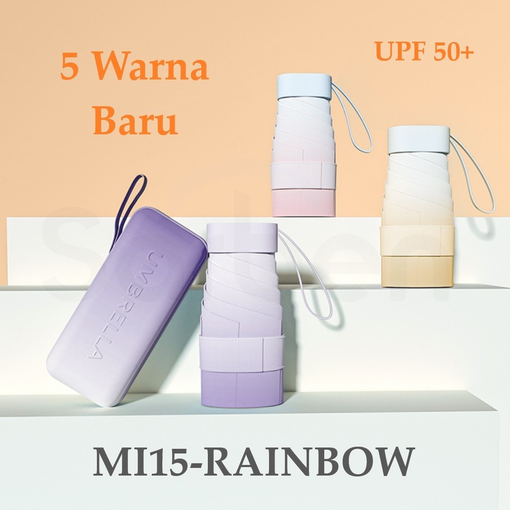 Jual MIXUU - Payung Mini Lipat Anti UV 50+ With Hard Case - Payung ...