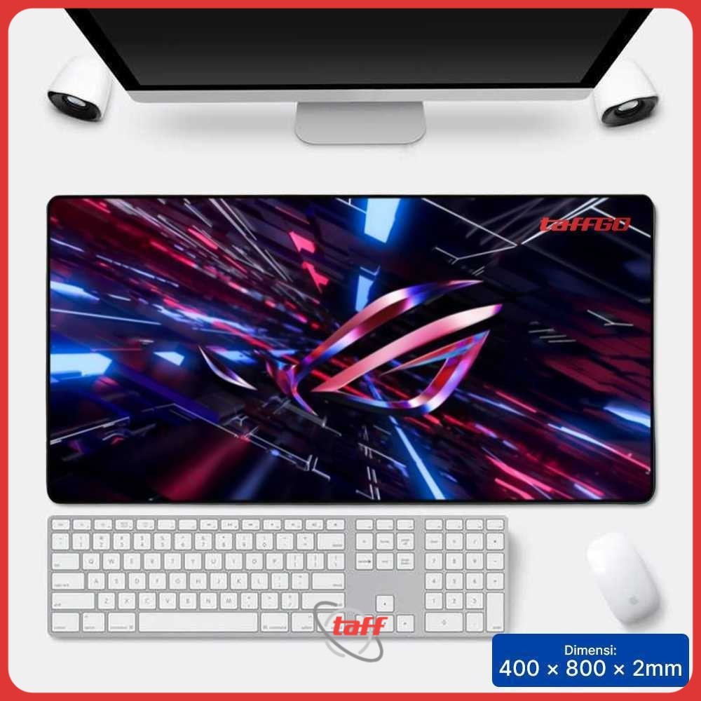 Jual TaffGO Mouse Pad Rubber ASUS ROG Logo Anti Slip 400x800x2mm - K-48 ...