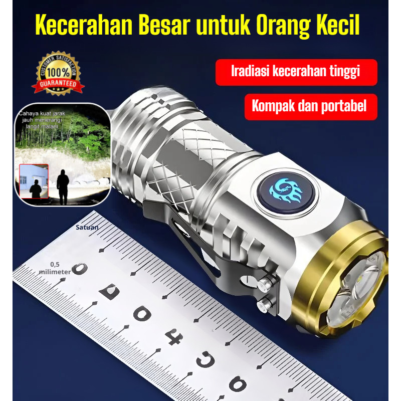 Jual ⭐【Kirim dalam 24 jam】Senter LED Mini Monster Mata Tiga/Senter ...