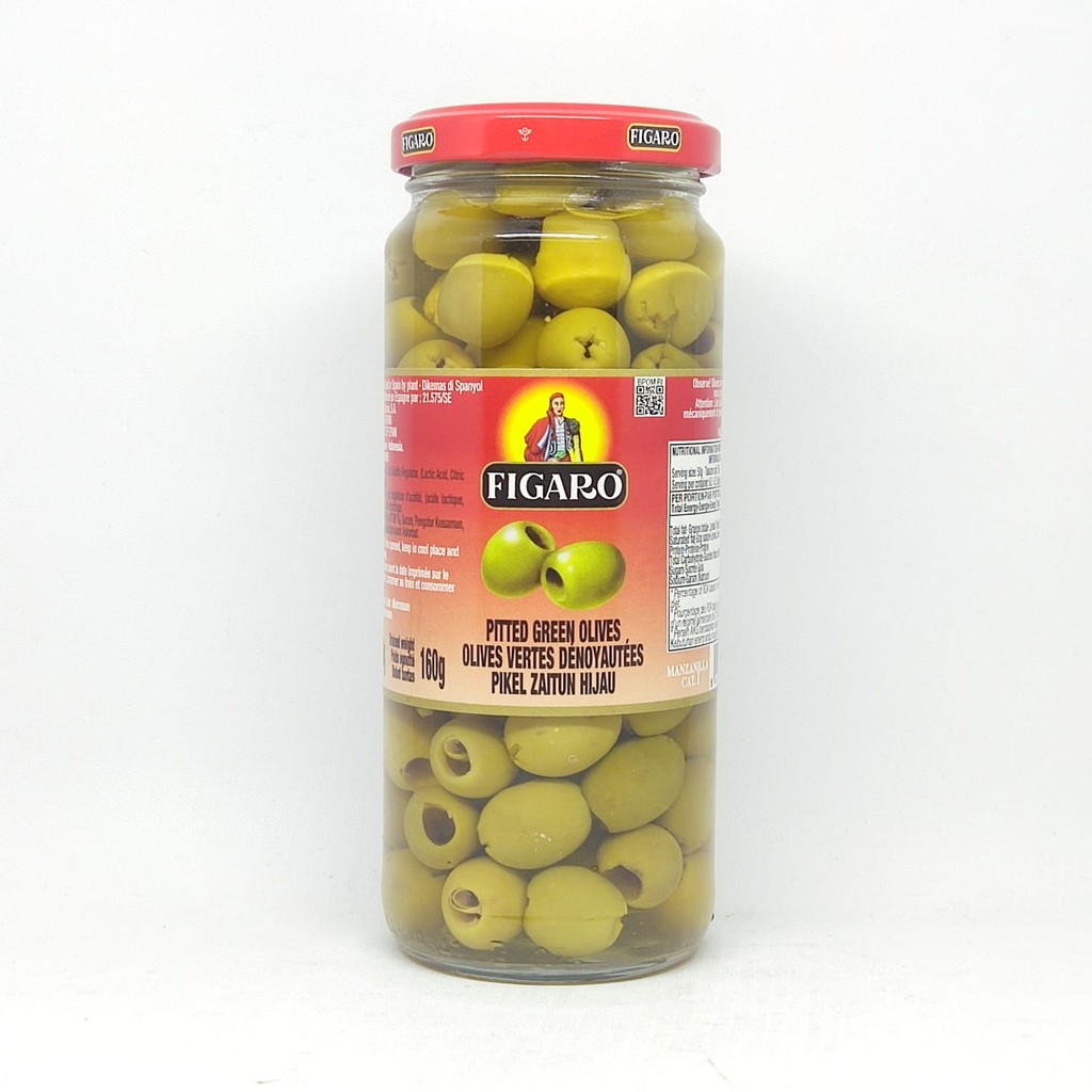 Jual FIGARO PITTED GREEN OLIVES 340 GR | Shopee Indonesia